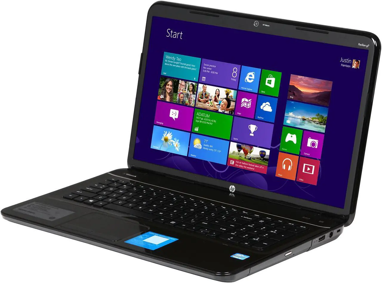 HP Laptop Pavilion Intel Core i3-2370M 6GB DDR3 Memory 750GB HDD Intel ...