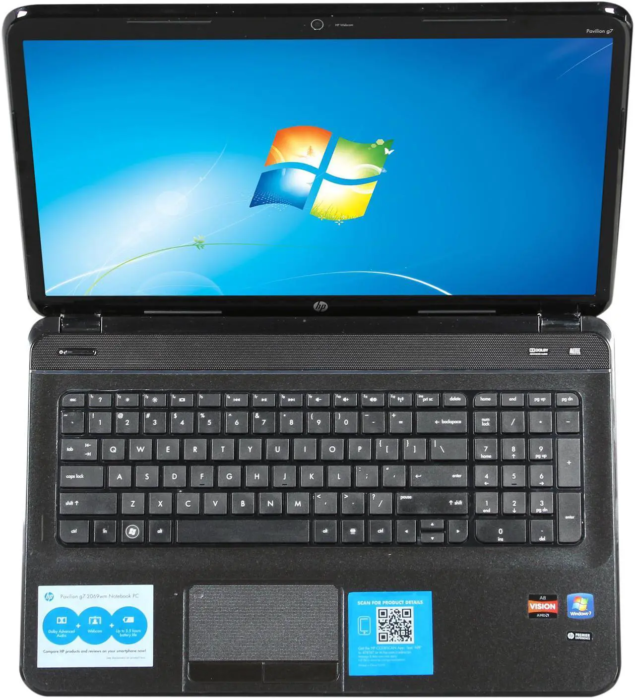 Refurbished: HP Laptop Pavilion AMD A8-4500M 6GB Memory 750GB HDD AMD ...