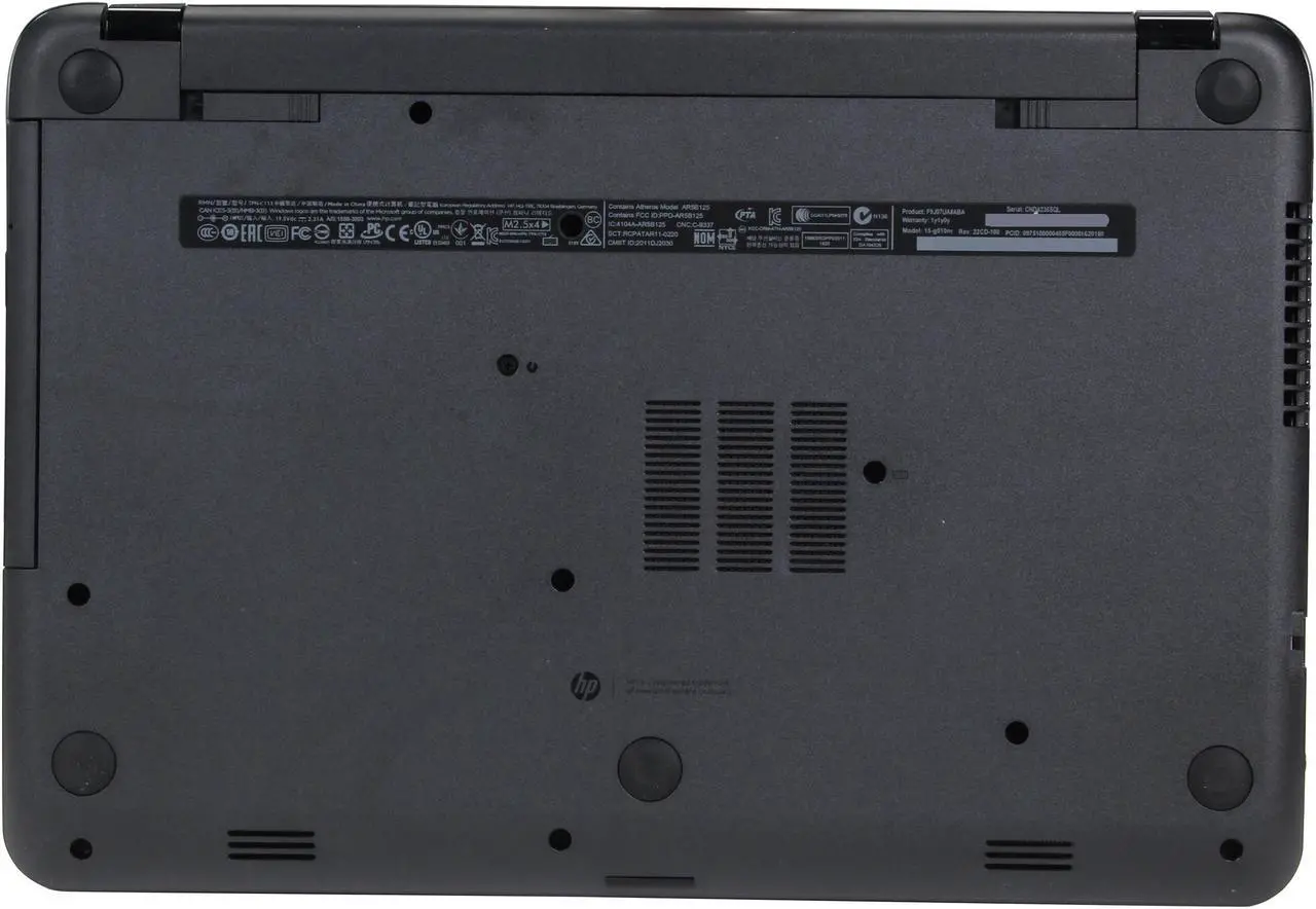 HP Laptop AMD E2-6110 4GB Memory 500GB HDD AMD Radeon R2 Series 15.6 ...
