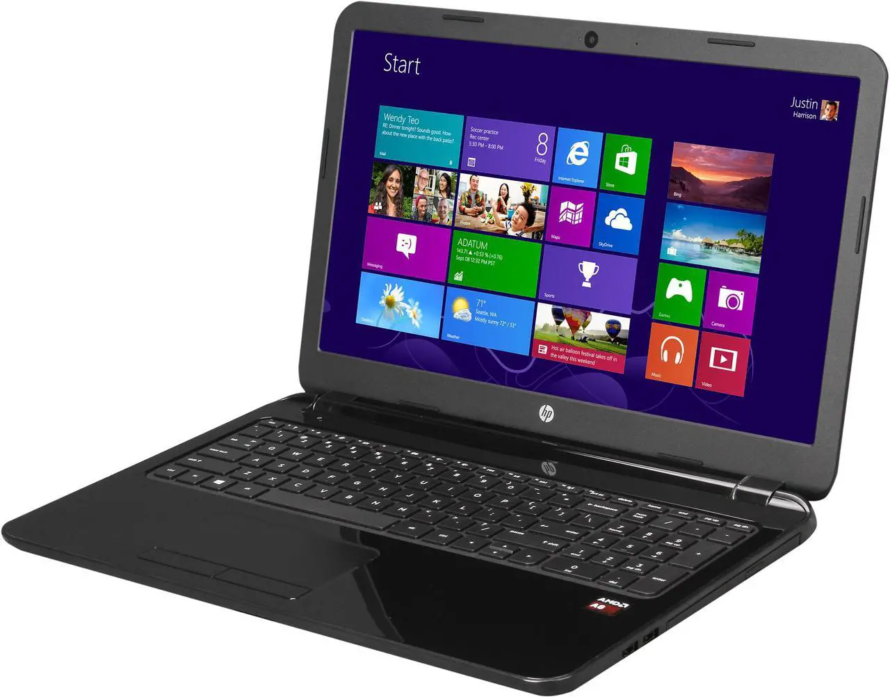 HP Laptop AMD A8-6410 4GB Memory 750GB HDD AMD Radeon R5 Series 15.6 ...
