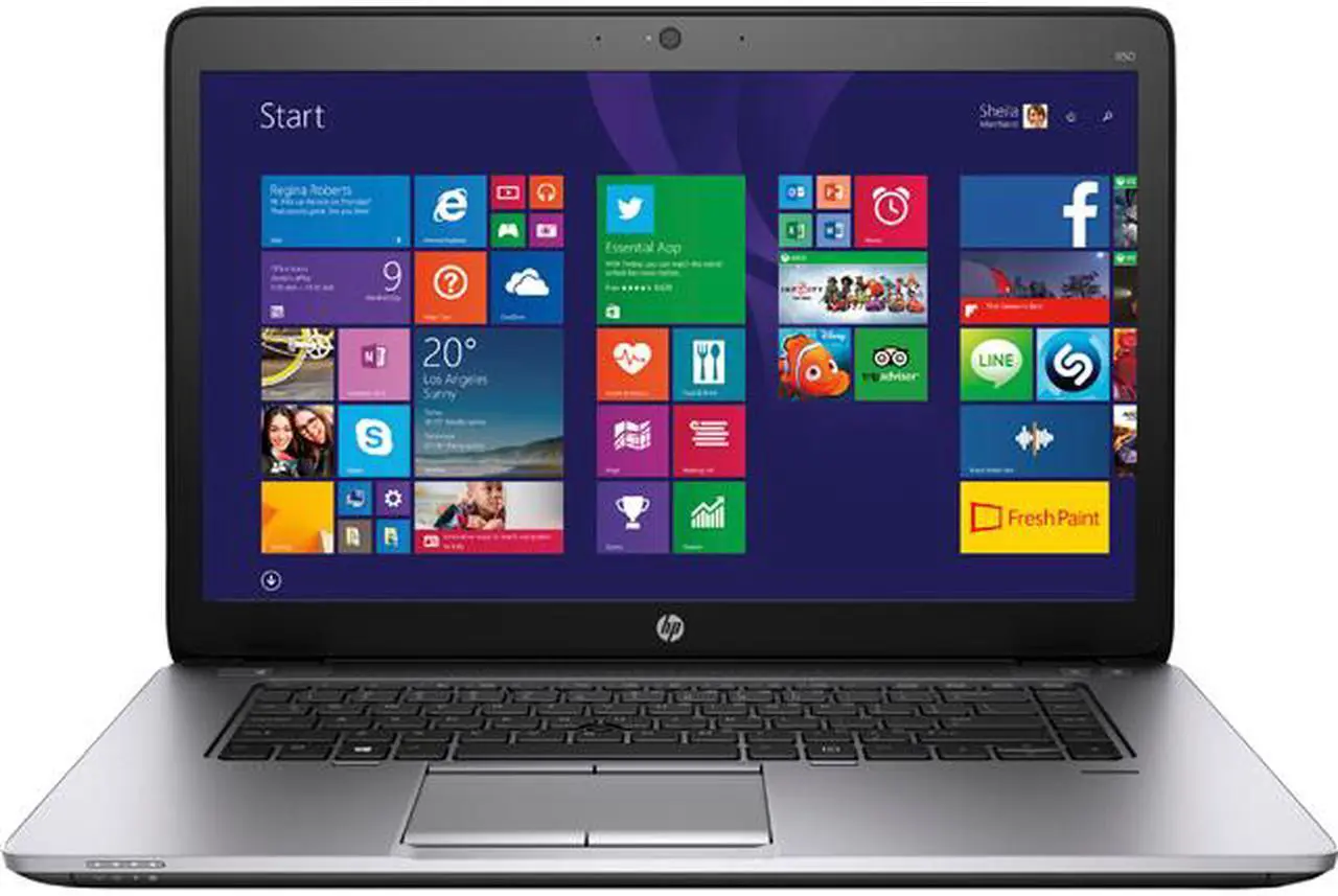 HP Laptop EliteBook Intel Core i5-5200U 8GB Memory 256 GB SSD Intel HD ...