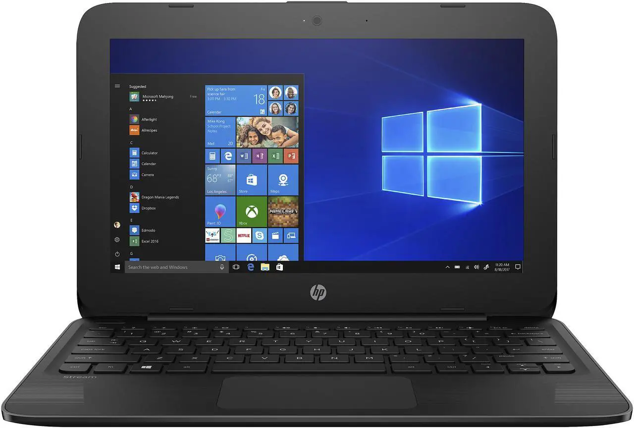 HP Laptop Stream 11-ah117wm Intel Celeron N4000 (1.10 GHz) 4 GB Memory ...