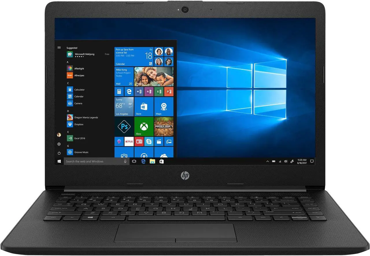 Refurbished: HP Laptop AMD E2-9000e 4GB Memory 500GB HDD AMD Radeon R2 Series 14.0" Windows 10 ...