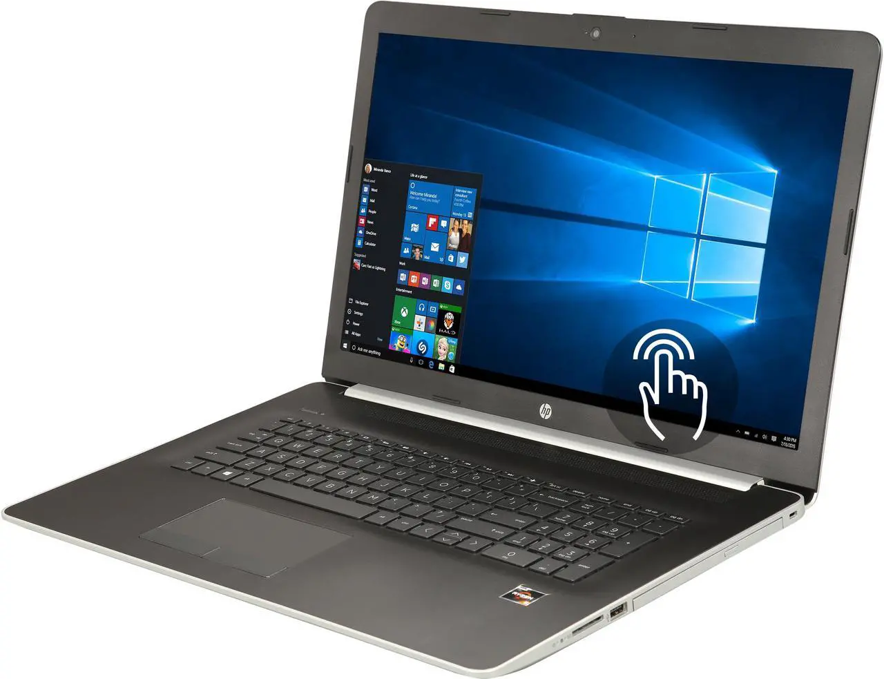 Refurbished: HP Laptop AMD Ryzen 5 2500U 12GB Memory 1TB HDD AMD Radeon ...
