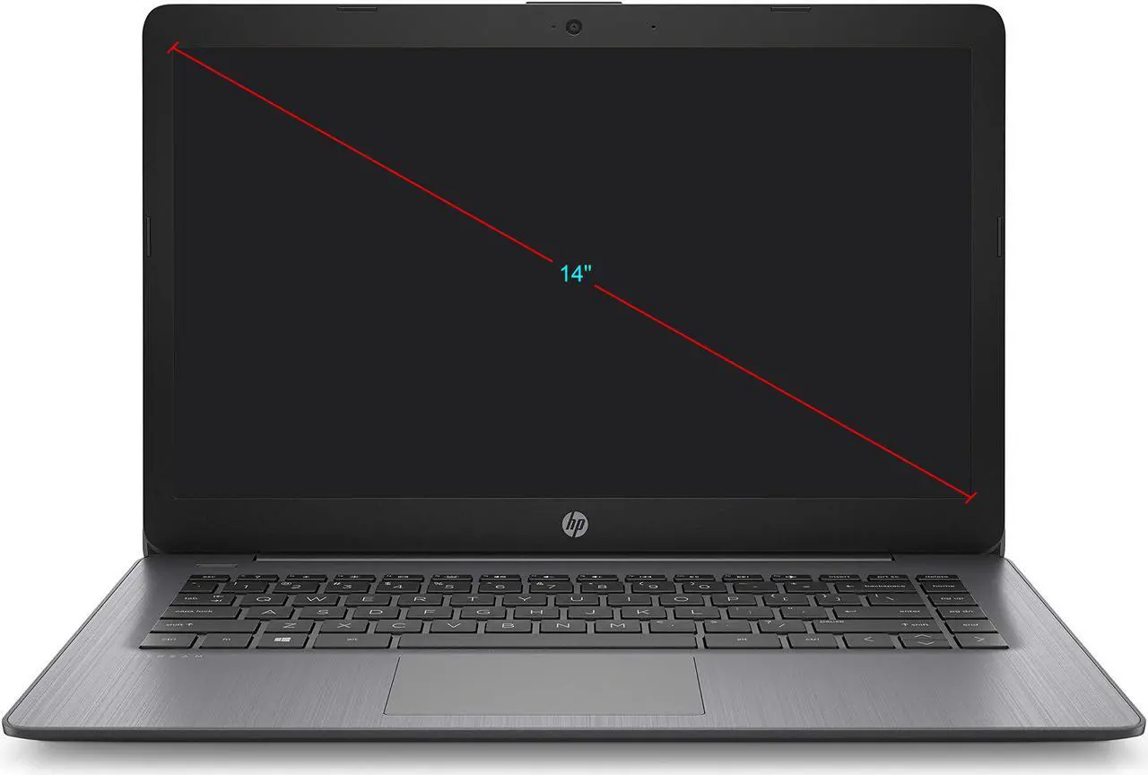 HP Laptop Stream AMD A4-9120e 4GB Memory 64 GB eMMC SSD AMD Radeon R3 ...