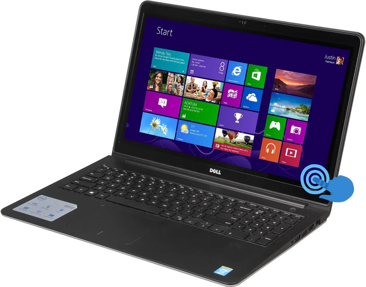 DELL Laptop Inspiron 15 Intel Core i7-4510U 16GB Memory 1TB HDD Intel ...