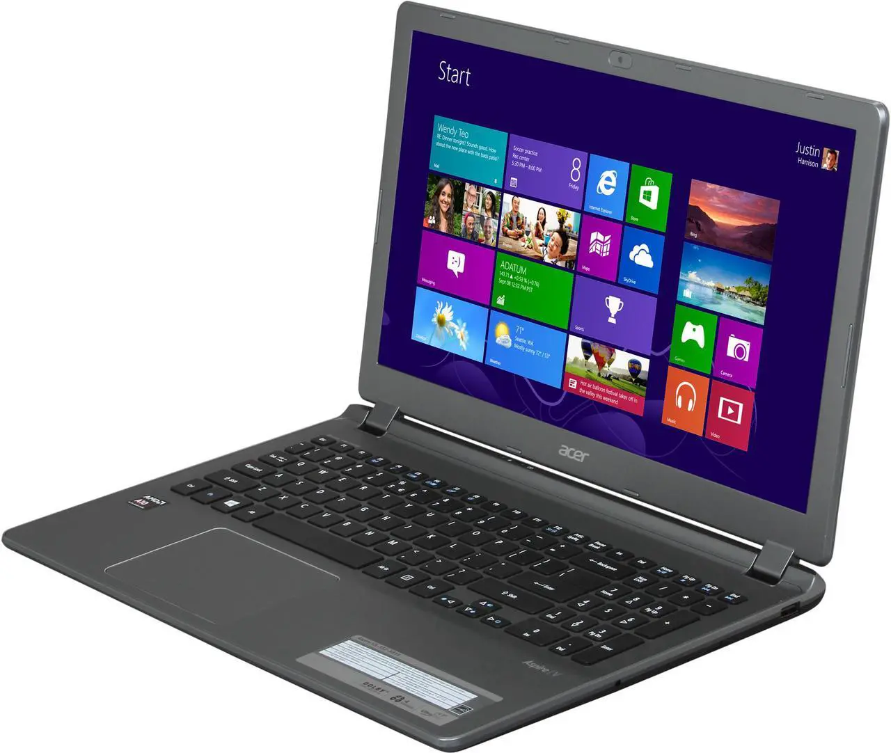 Acer Laptop Aspire V5 AMD A10-5757M 6GB Memory 750GB HDD AMD Radeon HD 8650G 15.6" Windows 8 V5 ...