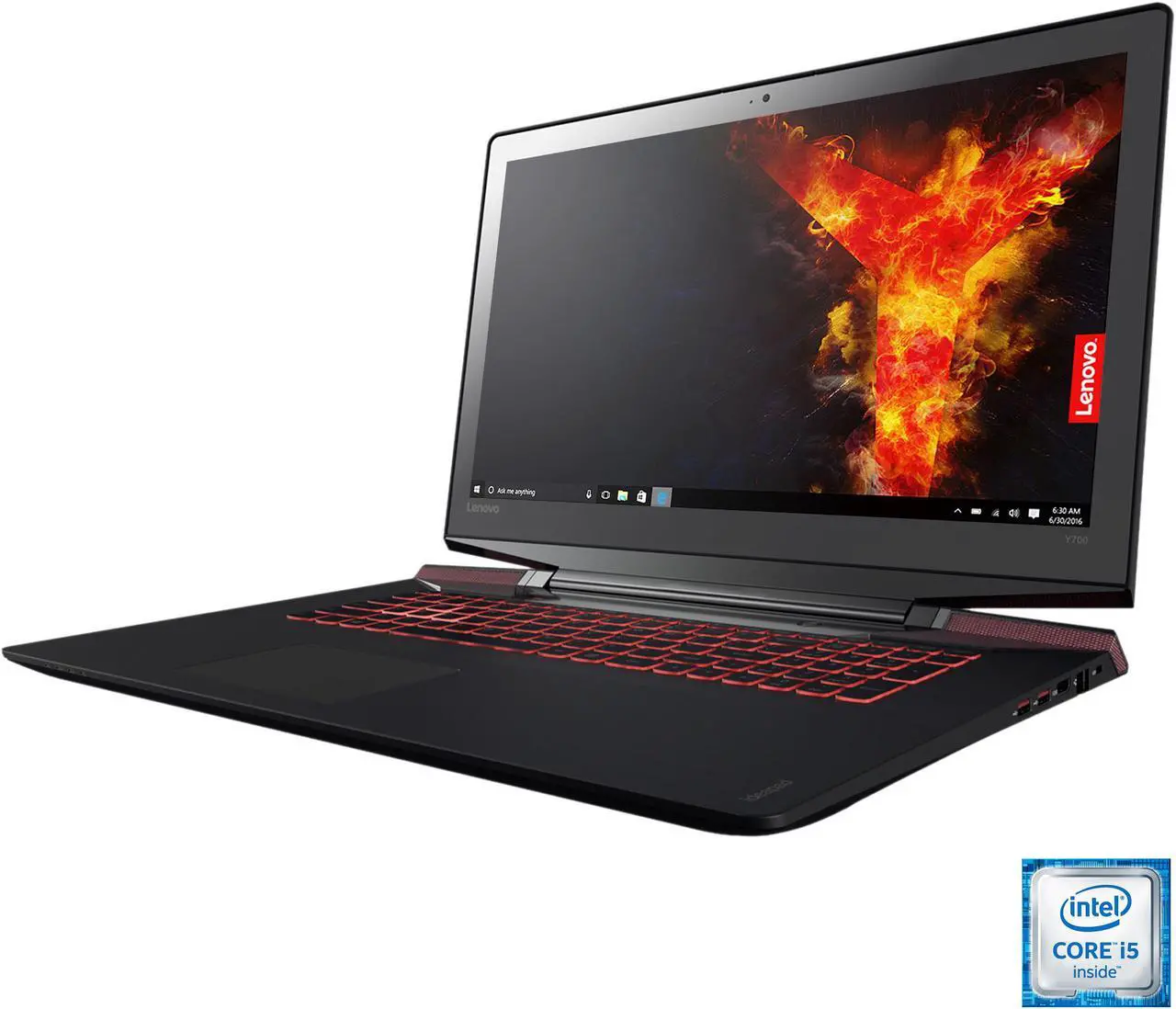 Lenovo Y700-17ISK (80Q000C1US) Gaming Laptop Intel Core i5-6300HQ 2.3 GHz 17.3" Windows 10 Home ...