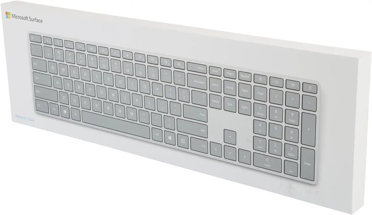 Microsoft Surface Bluetooth Keyboard - Silver - WS2-00025 - Newegg.com