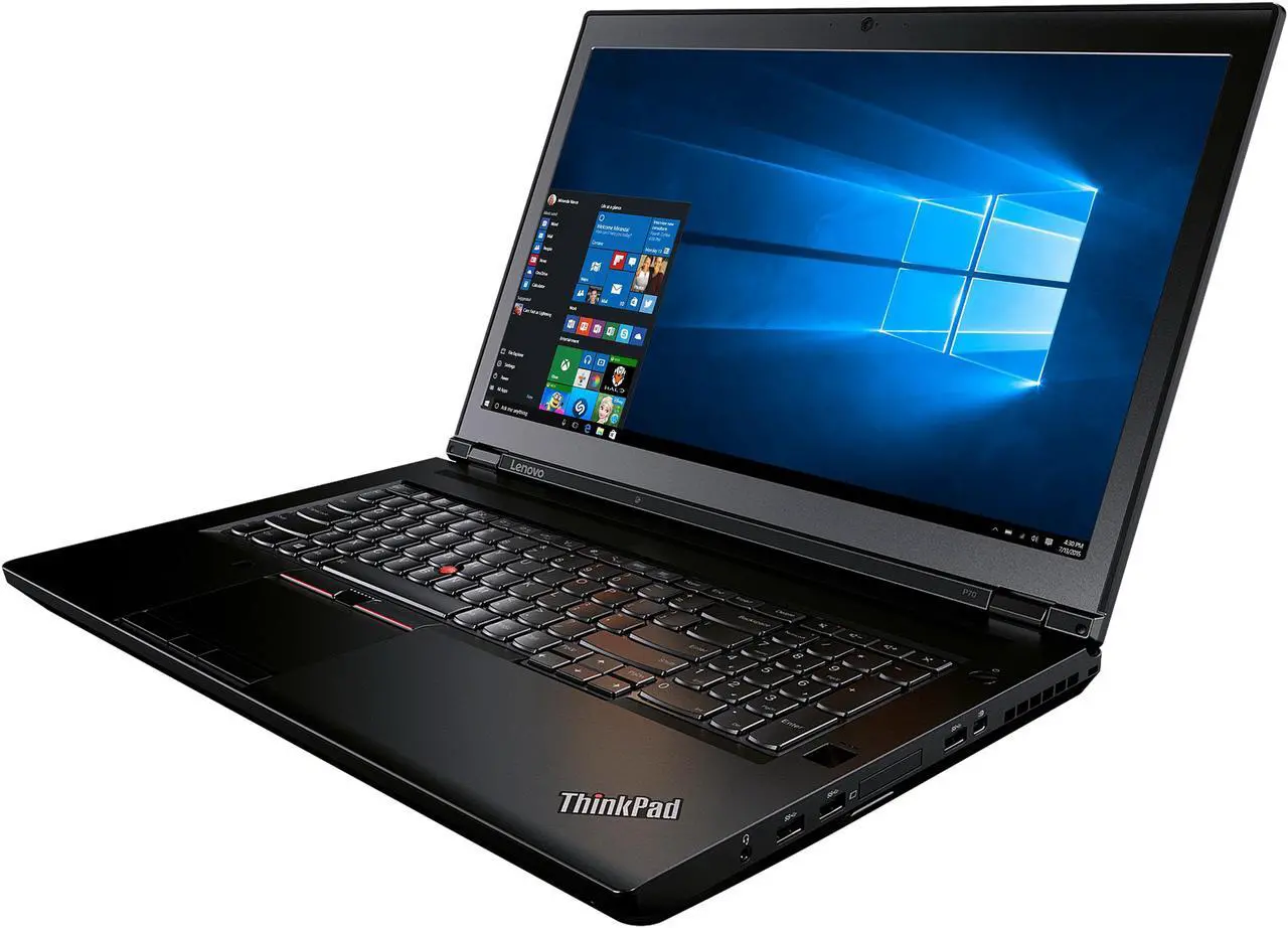 Refurbished: Lenovo ThinkPad Intel Core i7 6th Gen 17.3" Windows 10 Pro ...