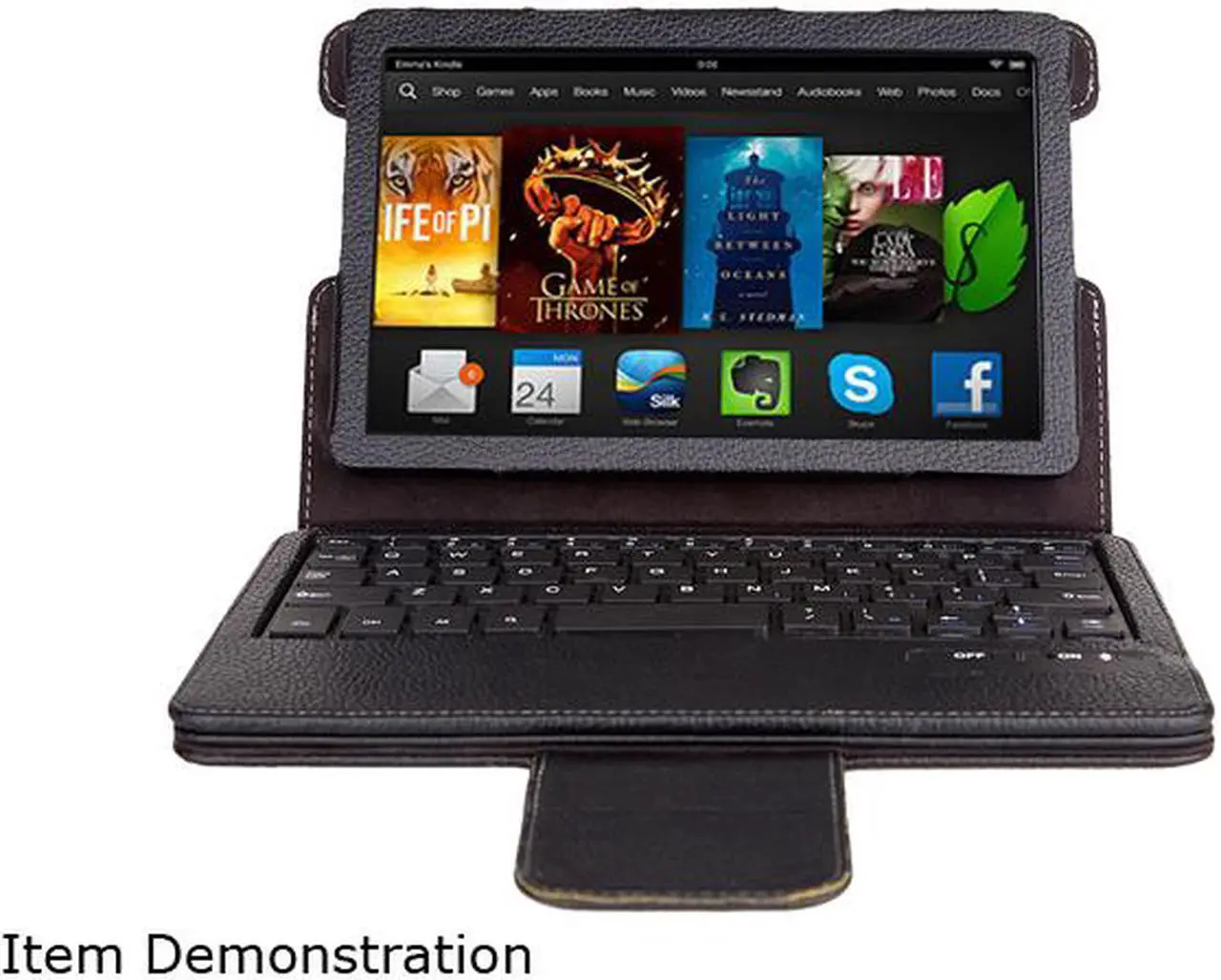 i-Blason Black Bluetooth Keyboard Kickstand Portfolio Case Model ...