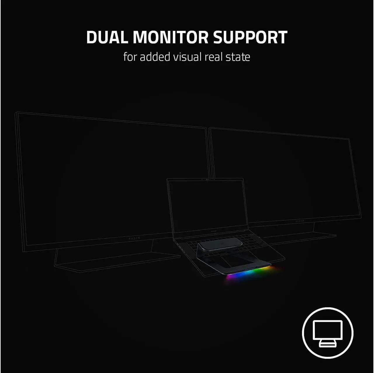 Open Box: Razer Laptop Stand Chroma V2: Customizable Chroma RGB ...