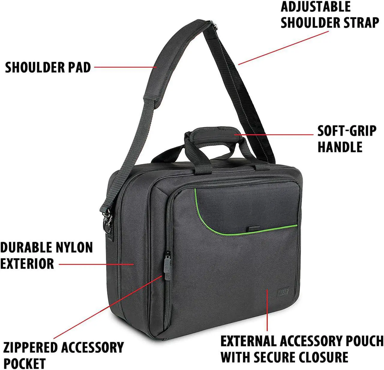USA GEAR Console Carrying Case - Xbox Travel Bag Compatible with Xbox ...
