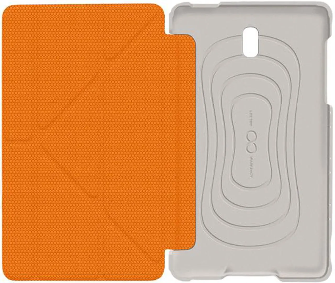rooCASE Space Gray / roocase Orange Origami 3D Slim Shell Folio Case ...