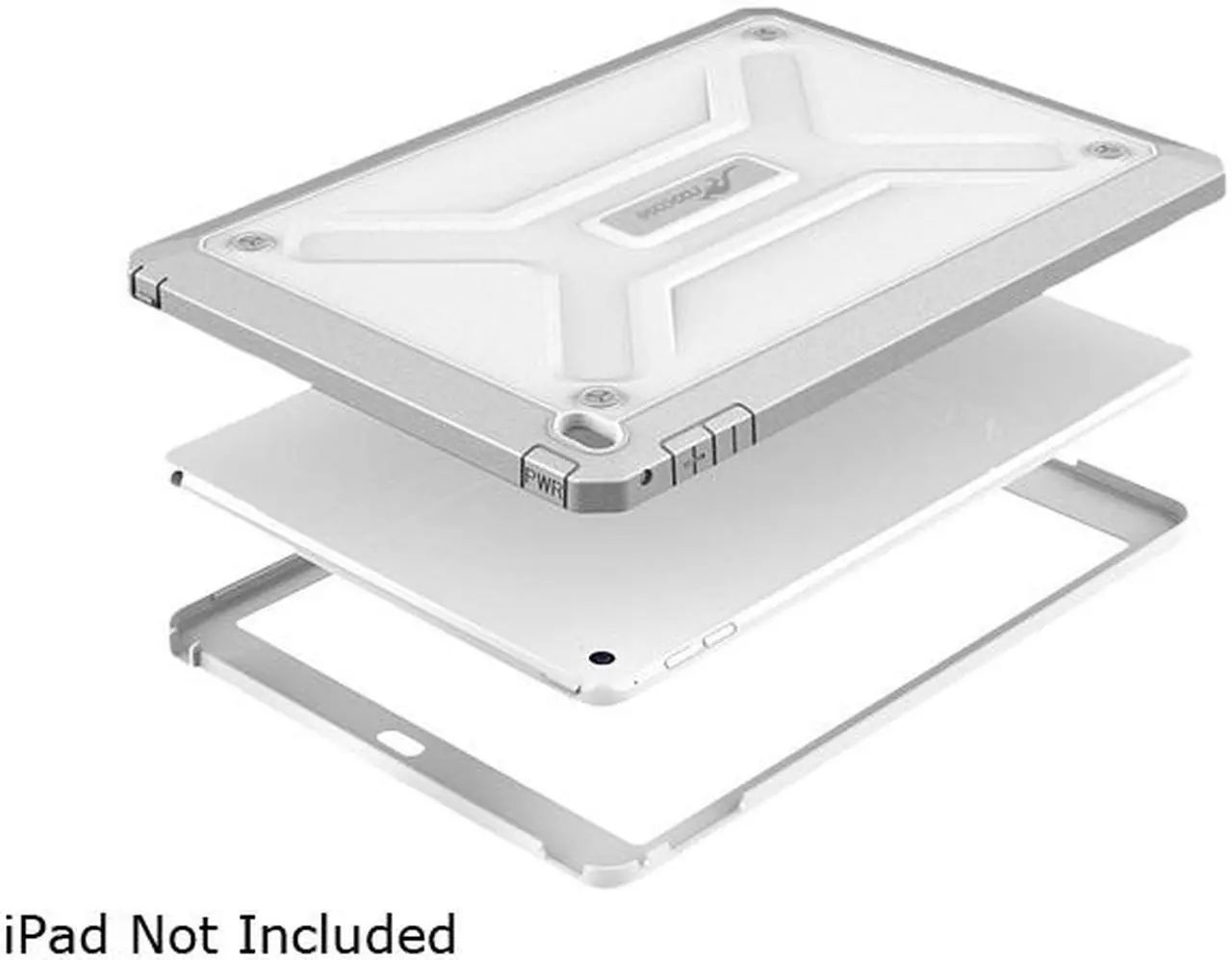 rooCASE White KAPSUL Full Body Tough Armor Rugged Case Cover for iPad ...