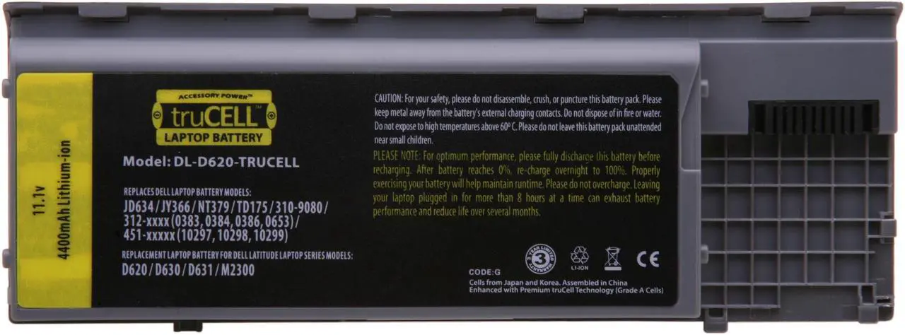 Accessory Power DL-D620-TRUCELL Professional Series Batteries for Dell ...