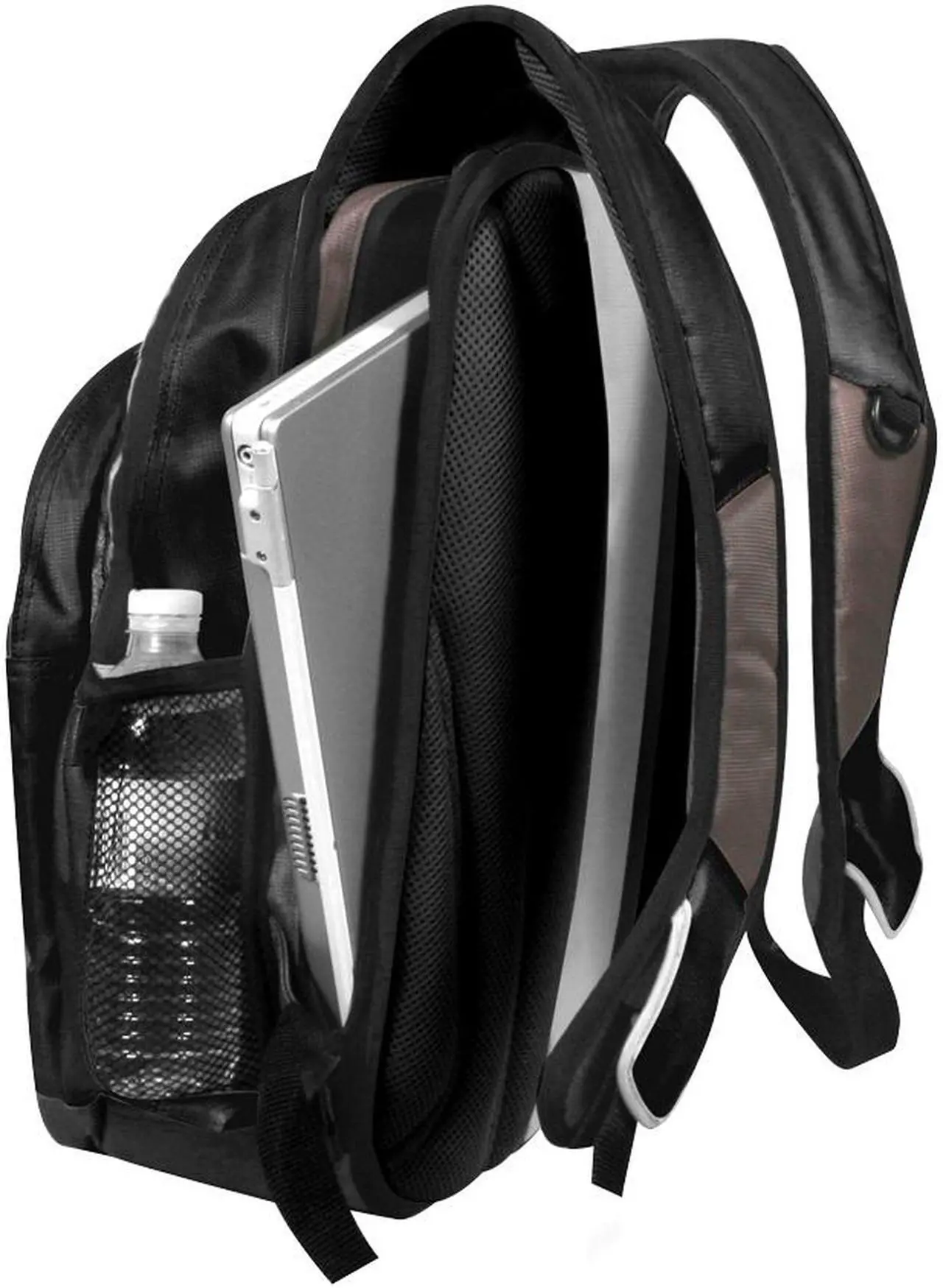 pacific DESIGN Black/Gray 15.4" Ruckus Laptop Backpack Model PD0505 ...