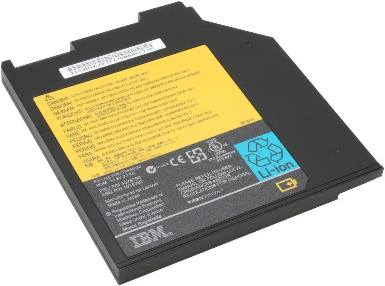 ThinkPad 40Y6789 Advanced Ultrabay Battery - Newegg.com