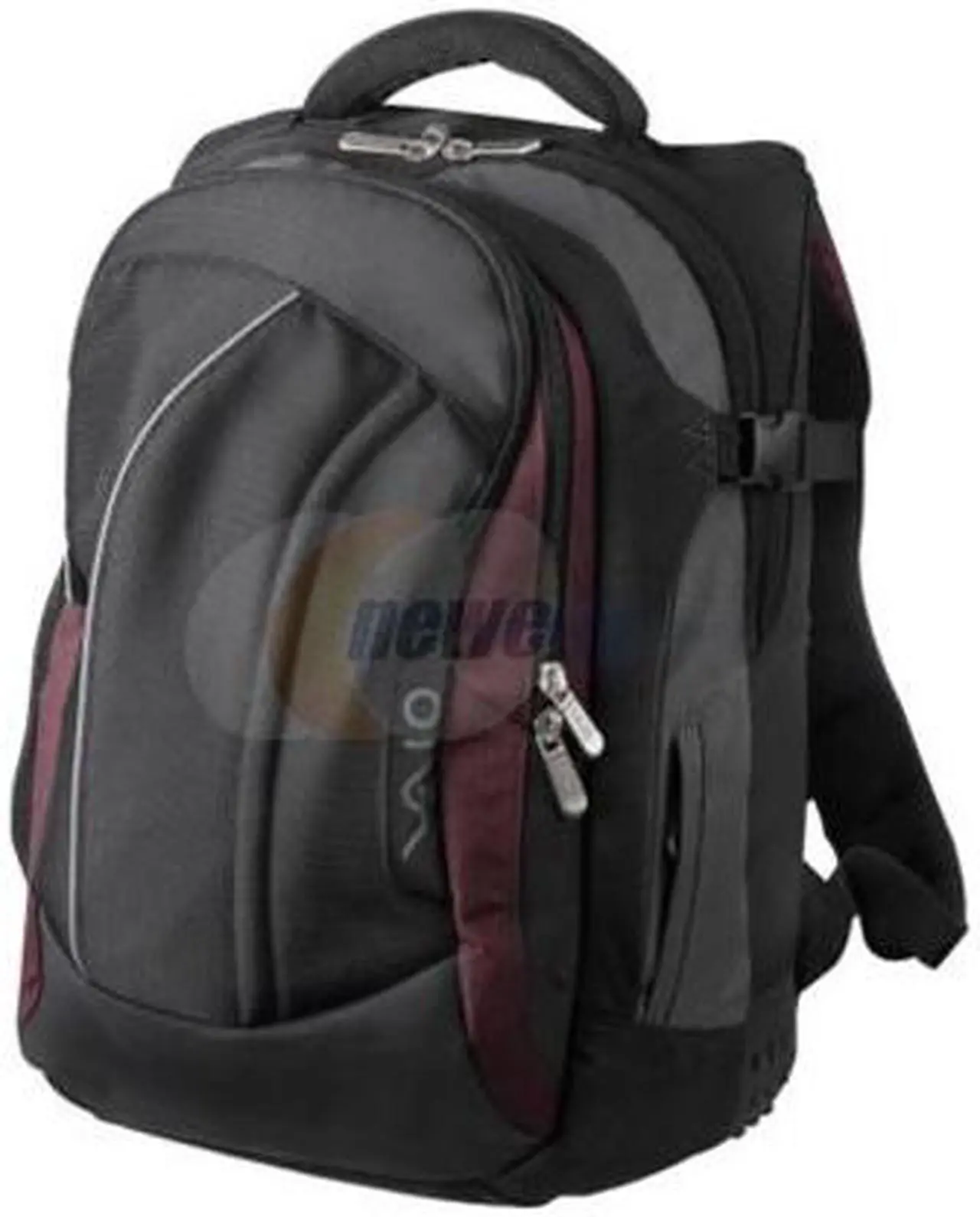 SONY VAIO Black/Burgundy 15.4" Notebook Backpack Model VGP-CCP4/R ...
