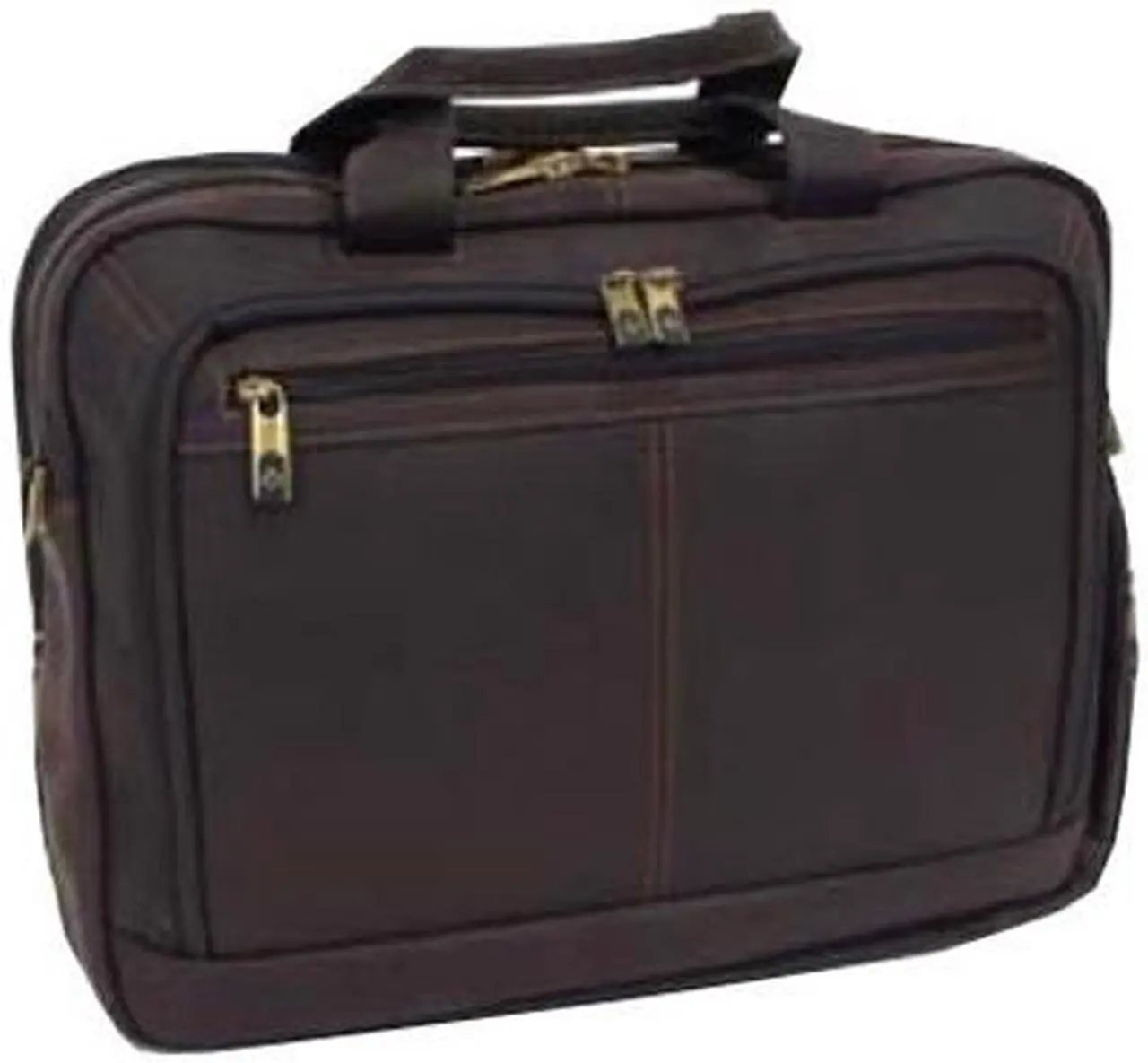 Samsonite Brown 15.4" Leather Expandable Portfolio/computer Case Model ...