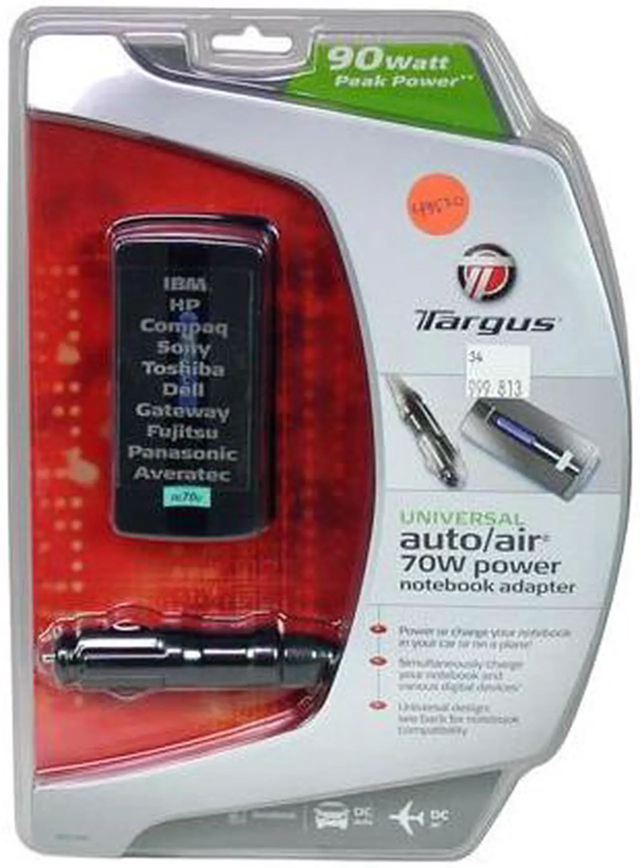 Targus APD10US Mobile 70 Universal Auto/Air Adapter - Newegg.com