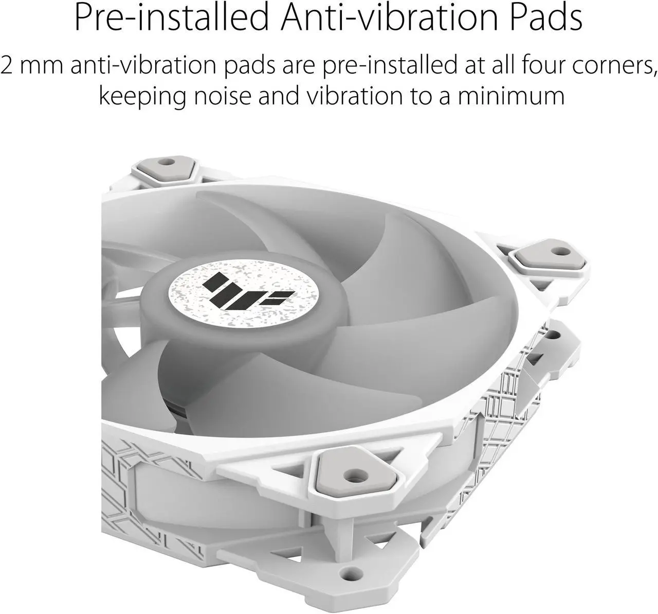 ASUS TUF GAMING TF120 ARGB WHITE EDITION Chassis Fan 3-Pin Customizable ...