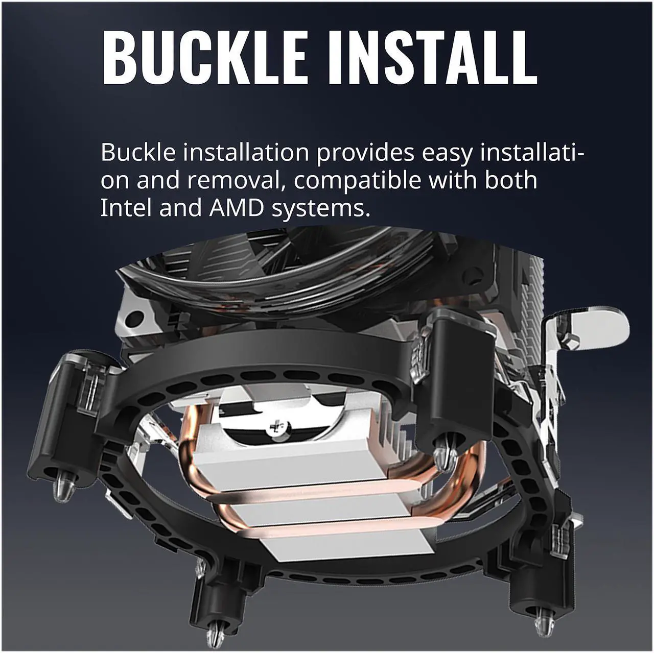 Cooler Master Hyper T20 Compact CPU Air Cooler with 2 Copper Heat Pipes ...