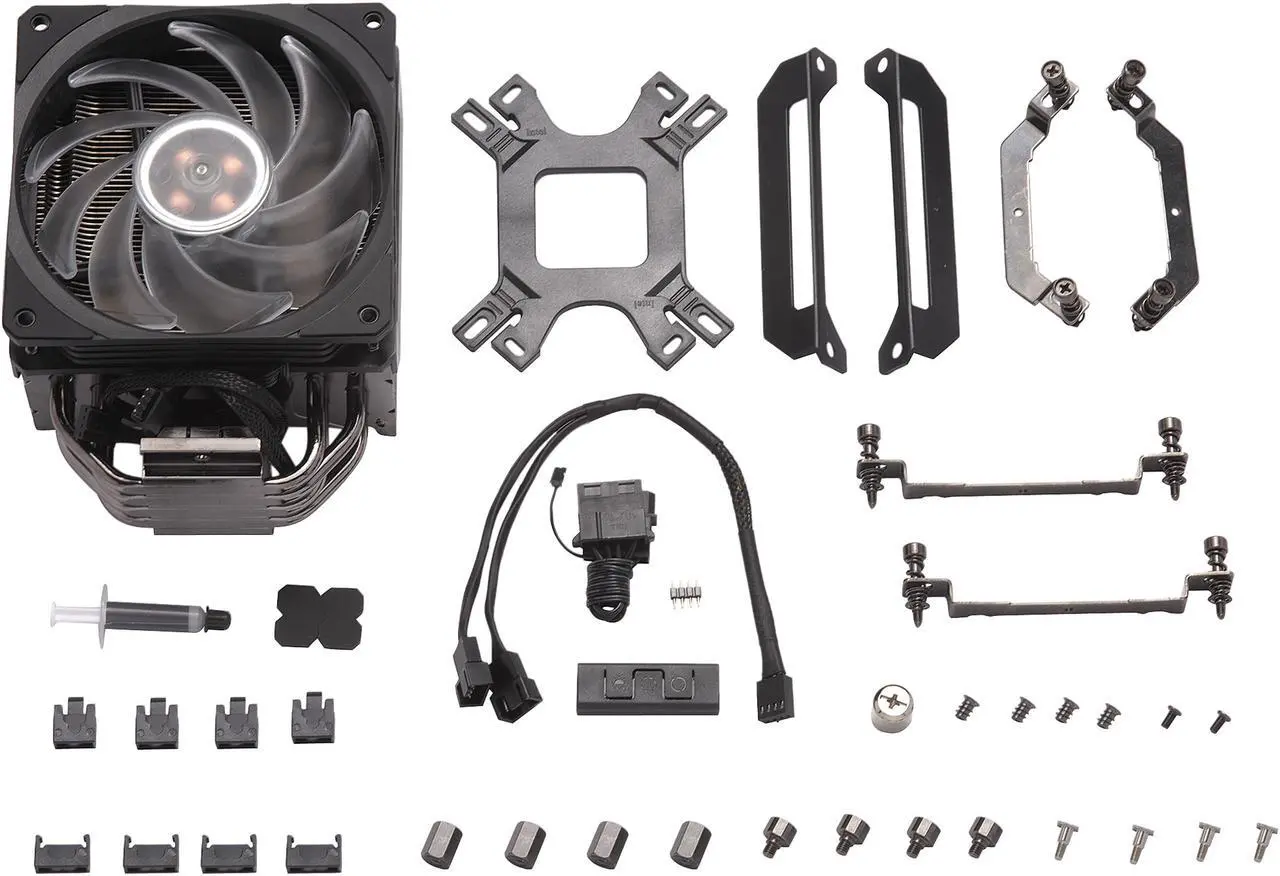 Open Box: Cooler Master Hyper 212 RGB Black Edition CPU Air Cooler ...