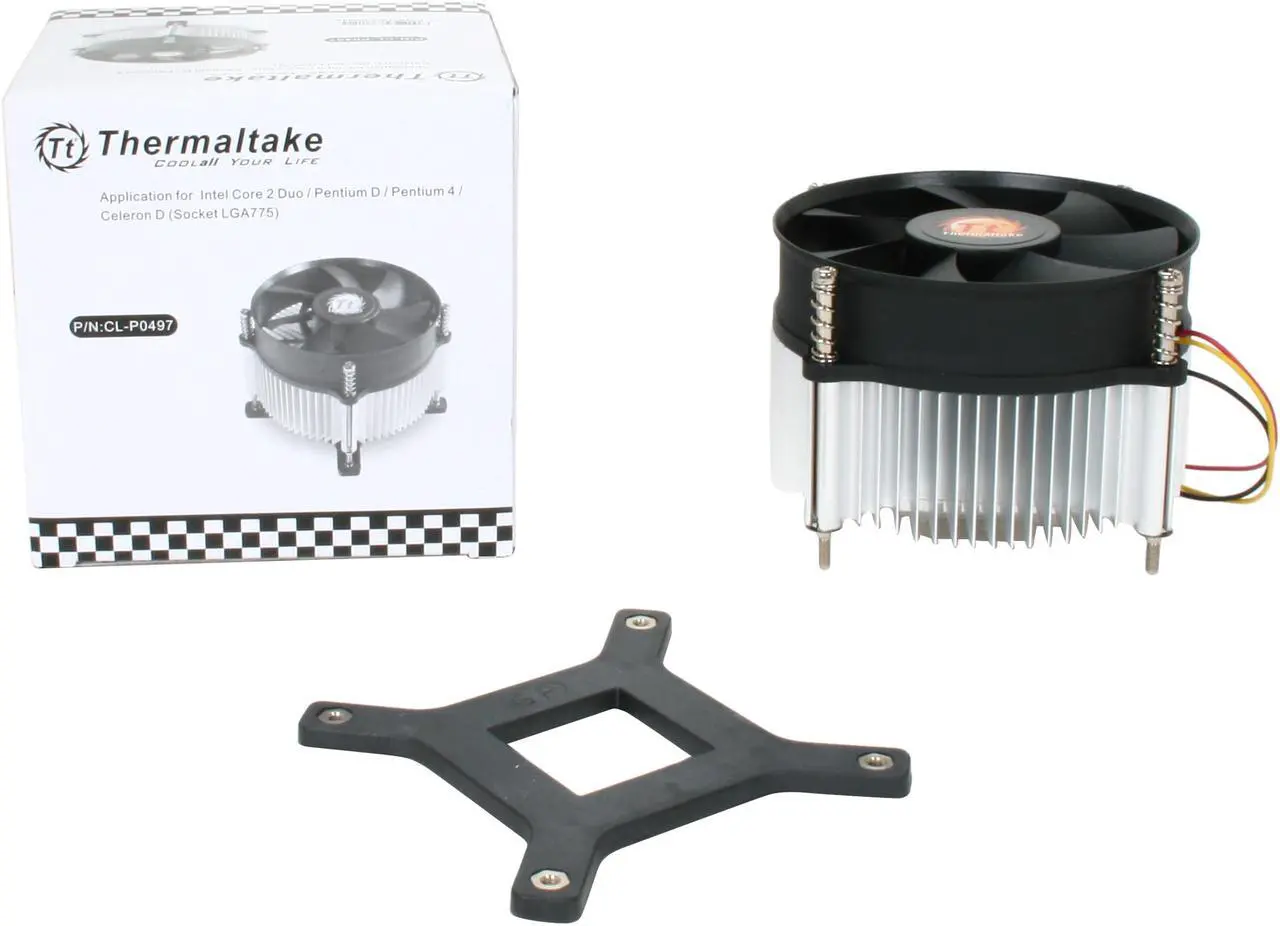 Thermaltake CL-P0497 92mm Rifle Bearing CPU Cooler for Intel 95W Series ...