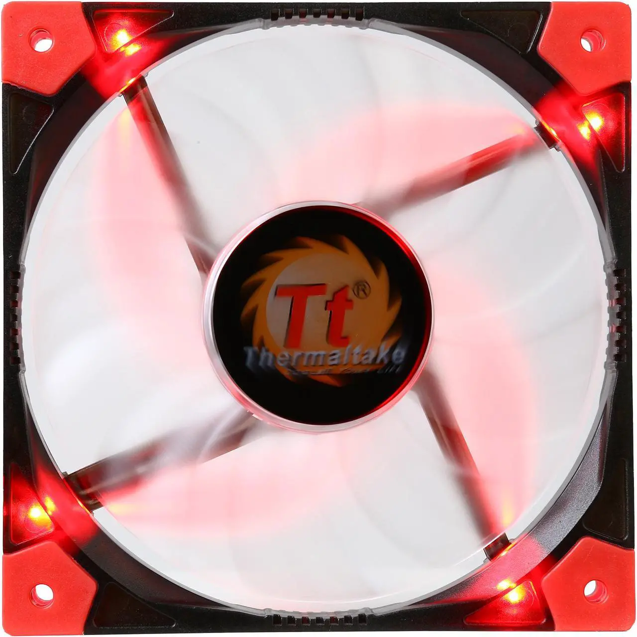 Thermaltake CL-F035-PL12RE-A Red LED Case Fan - Newegg.com