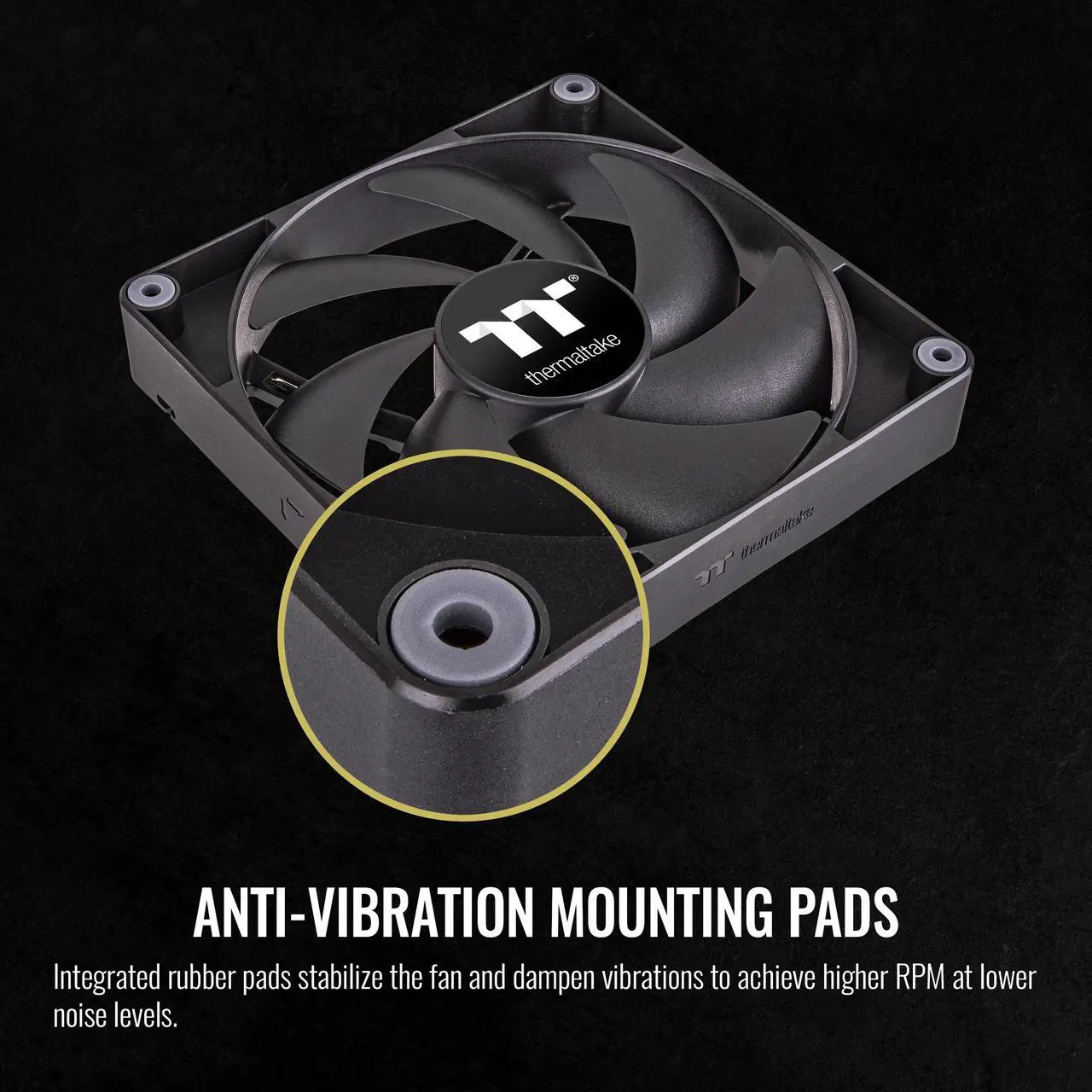 Thermaltake CT140 PC Cooling Fan (2-Fan Pack), Daisy-Chain design, Fan ...