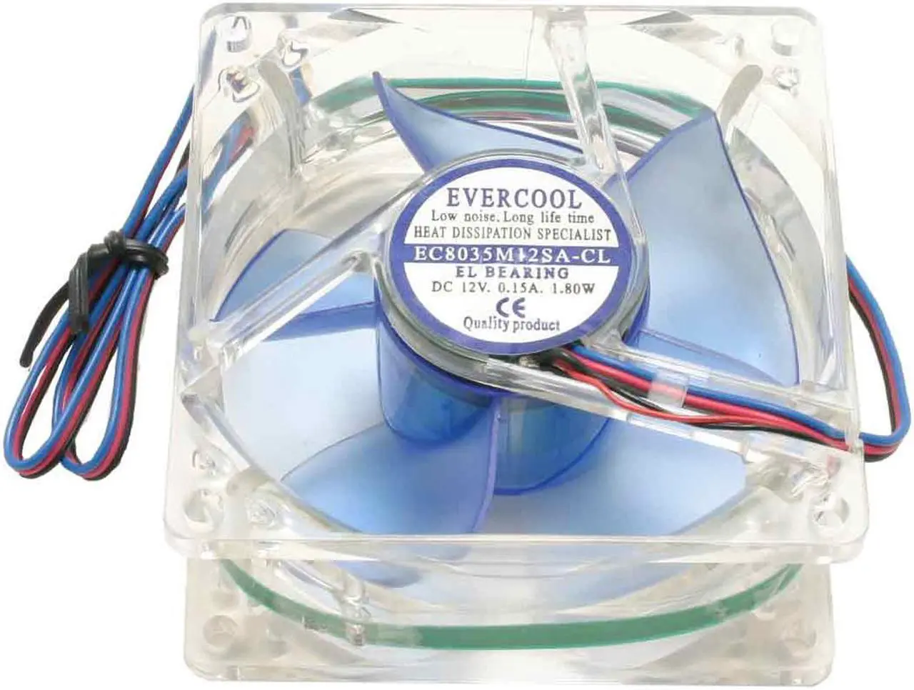 EVERCOOL CL8035/LD4 80mm Red LED Case Fan - Newegg.com