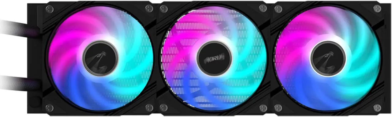 AORUS WATERFORCE II 360 Liquid CPU Cooler, 360mm Radiator with 3x120mm ...