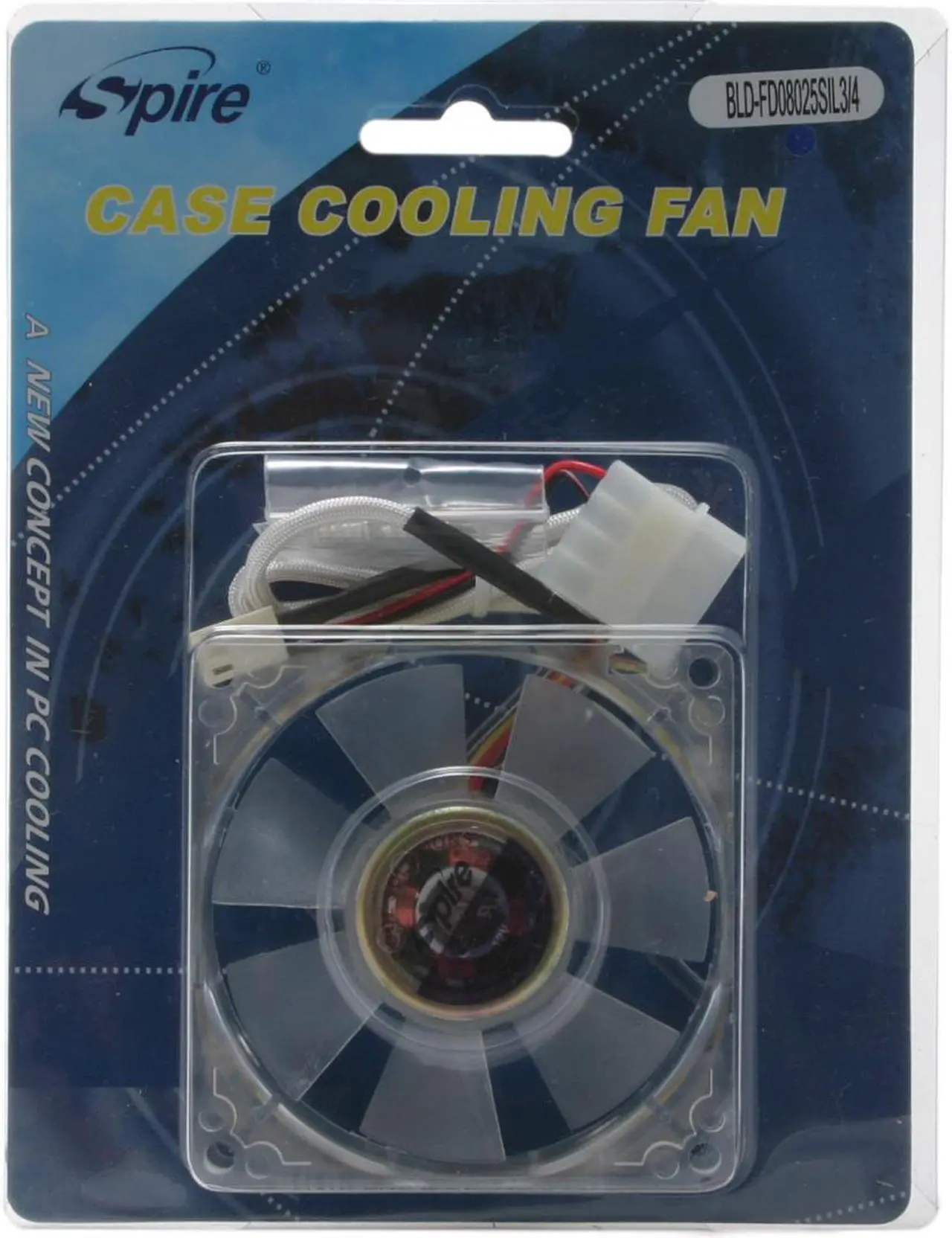 Spire BLD-FD08025S1L3/4 Blue LED Case Cooling Fan - Newegg.com