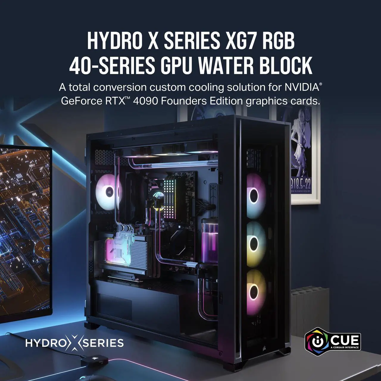 CORSAIR Hydro X Series XG7 RGB 4090 FOUNDERS EDITION GPU Water Block ...