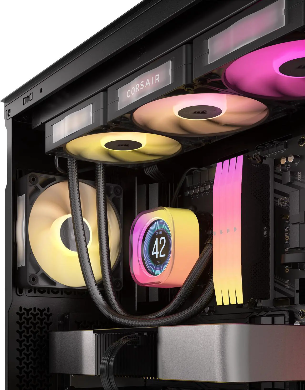 CORSAIR iCUE LINK RX120 MAX RGB 120mm PWM Thick Fan - Expansion Kit ...