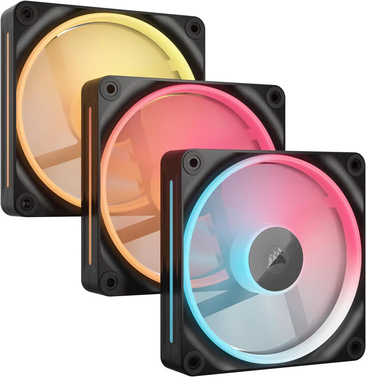CORSAIR iCUE LINK LX120-R RGB 120mm PWM Reverse Fans Starter Kit ...