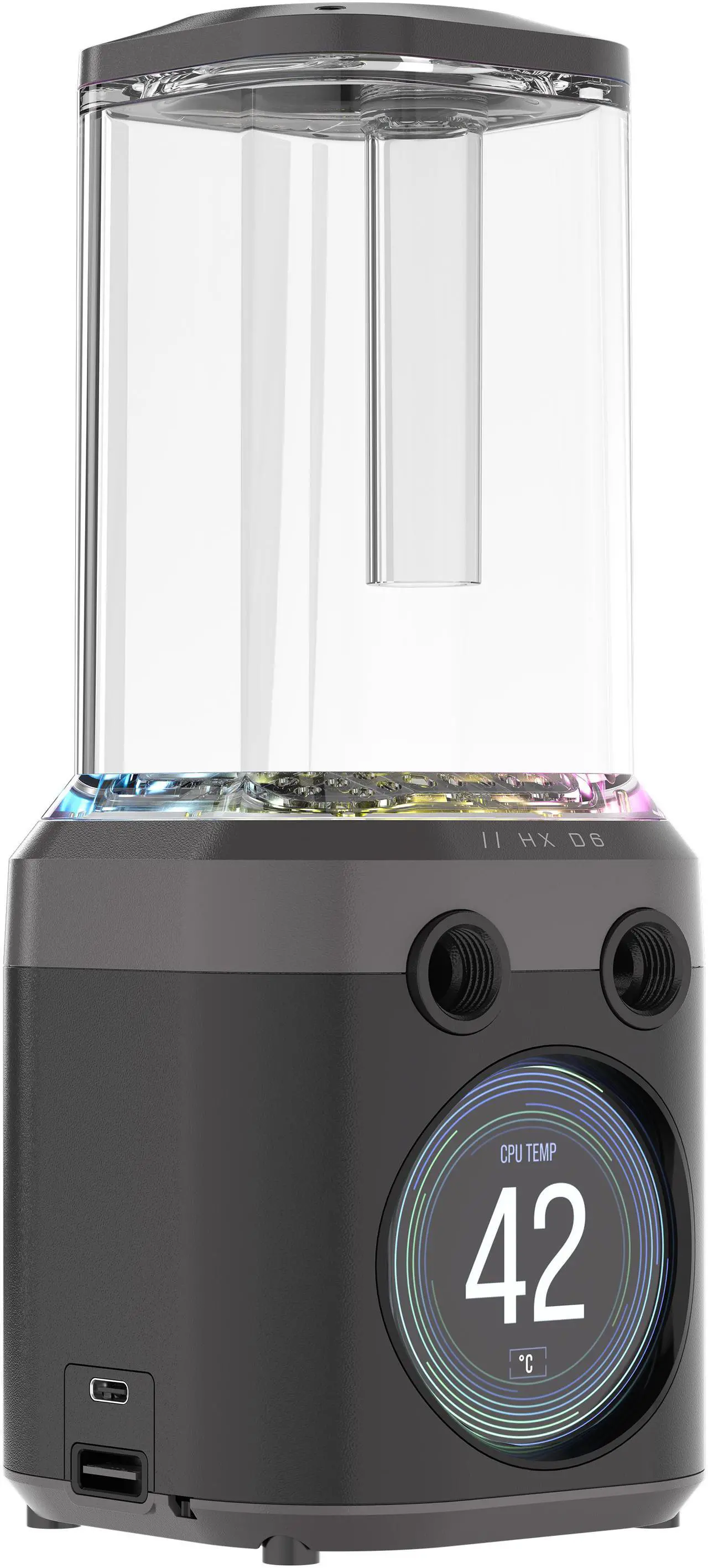 The CORSAIR iCUE LINK XD6 RGB ELITE LCD Pump/Reservoir offers high ...
