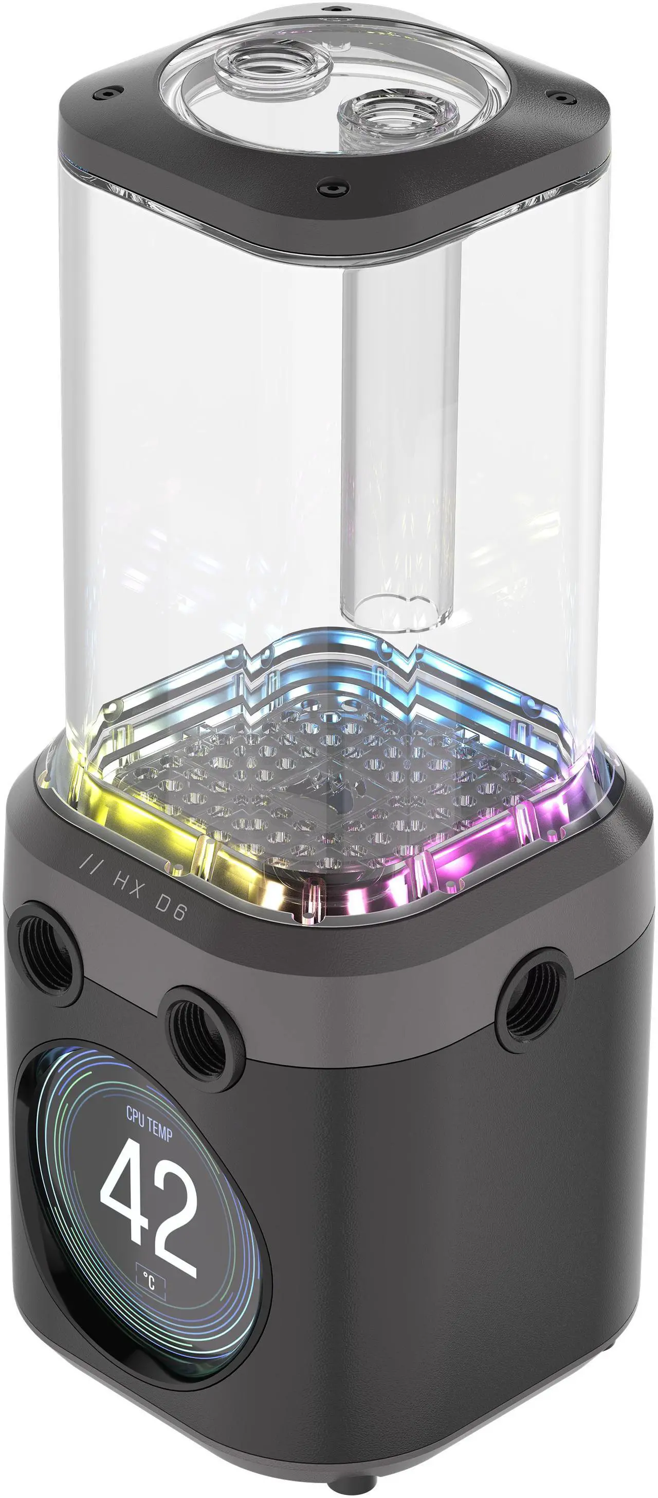 The CORSAIR iCUE LINK XD6 RGB ELITE LCD Pump/Reservoir offers high ...