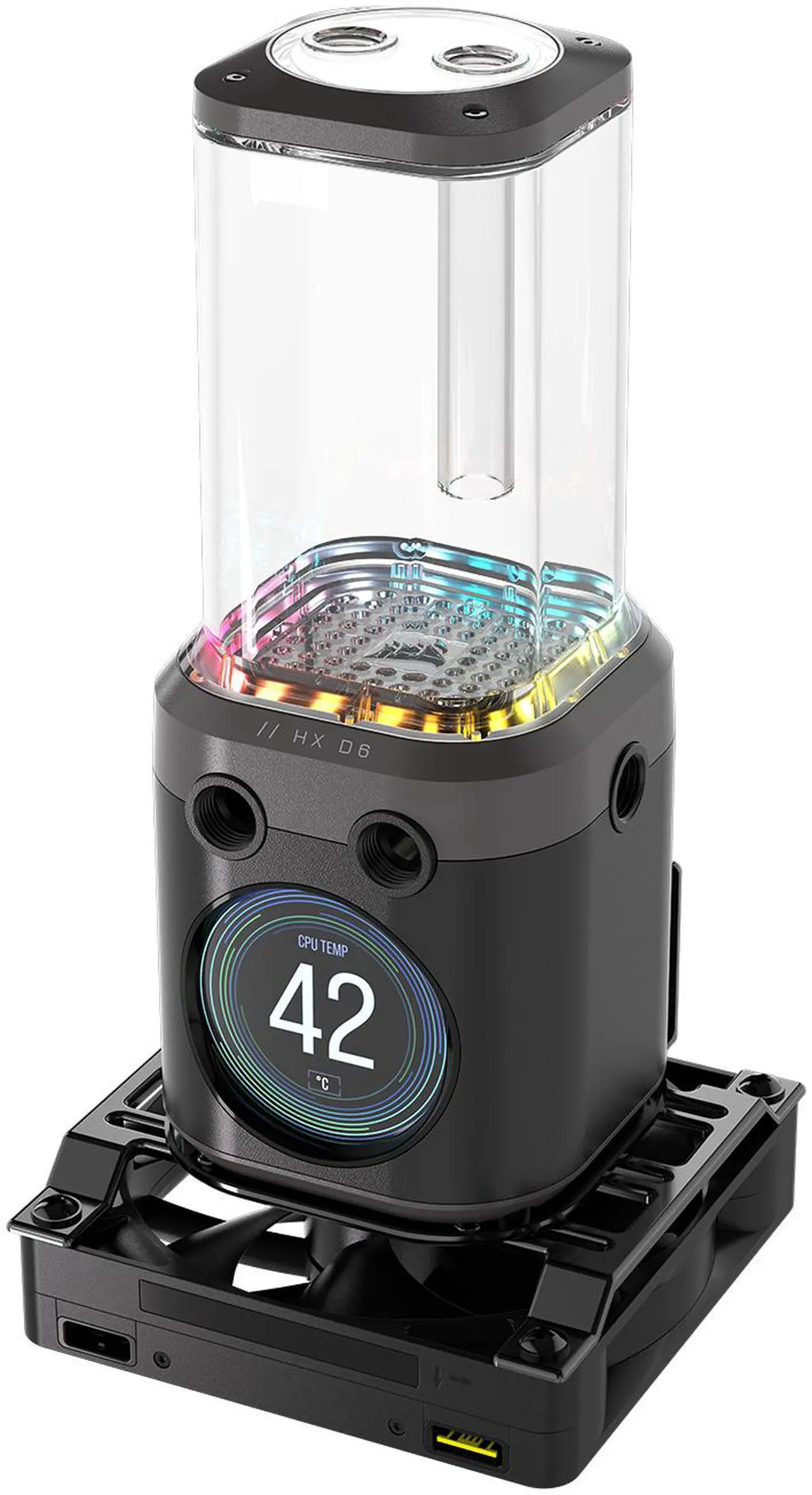 The CORSAIR iCUE LINK XD6 RGB ELITE LCD Pump/Reservoir offers high ...