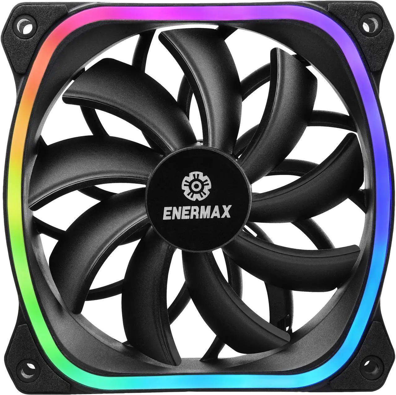 Open Box: Enermax SquA 120mm Dual Light Loop RGB LED PWN Case Fan ...
