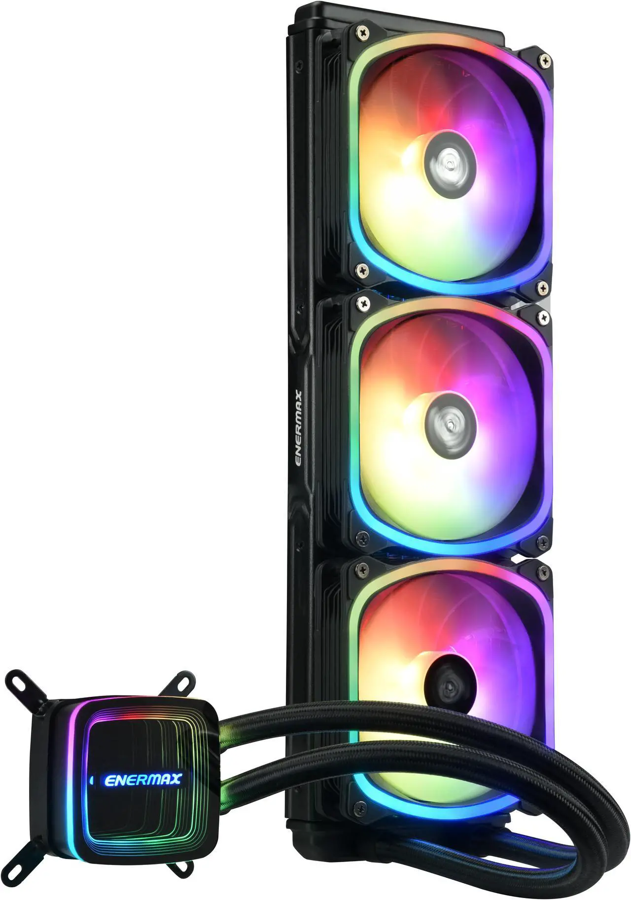Open Box: Enermax AQUAFUSION ADV 360 ARGB AIO CPU Liquid Cooler ...
