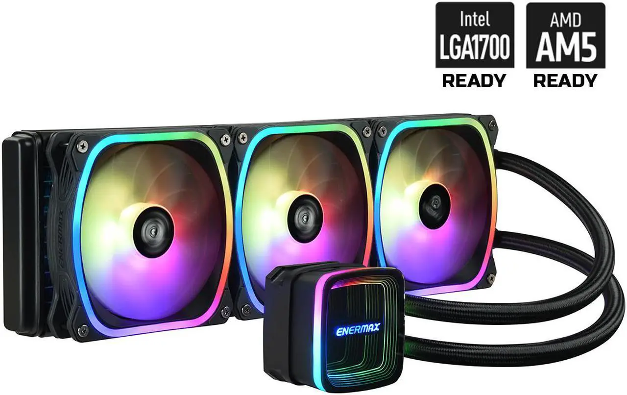Open Box: Enermax AQUAFUSION ADV 360 ARGB AIO CPU Liquid Cooler ...
