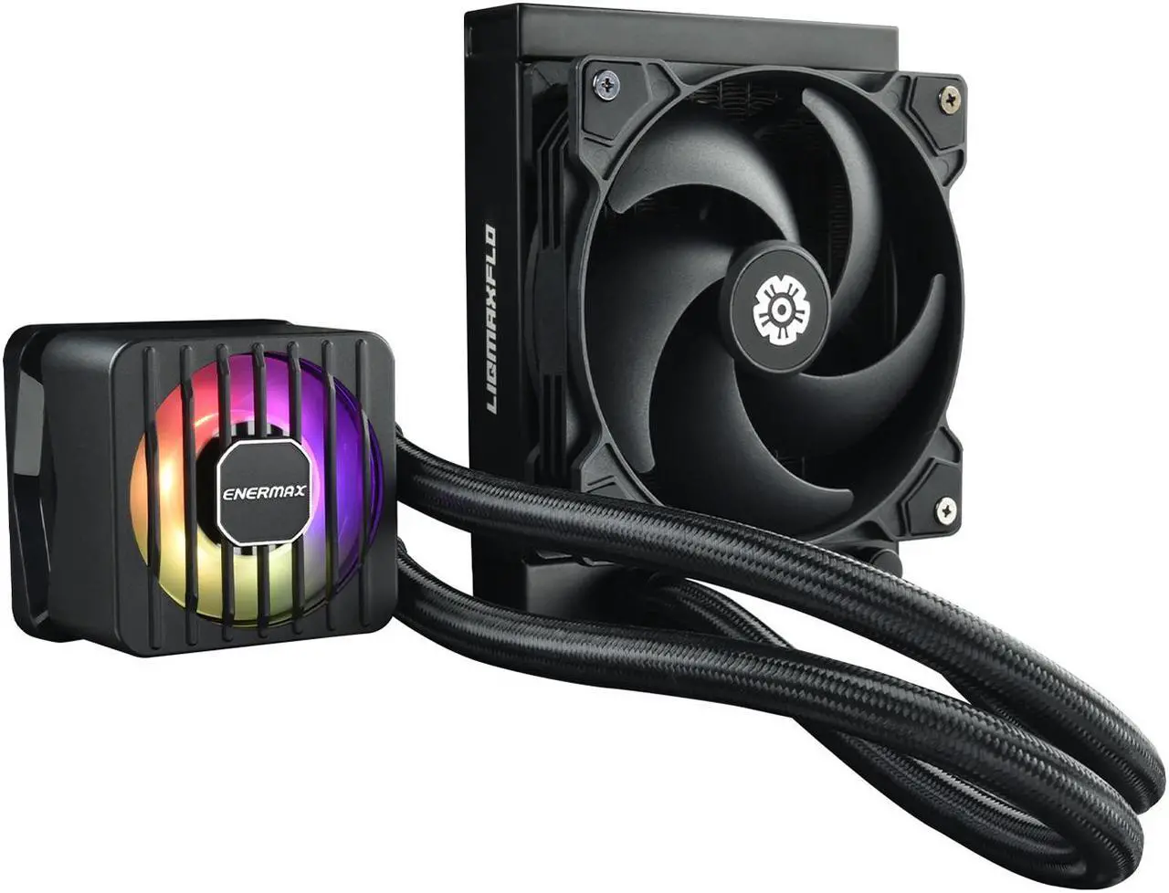 ENERMAX LIQMAXFLO SR 120 ARGB AIO CPU Liquid Cooler - 60mm VRM Fan up ...