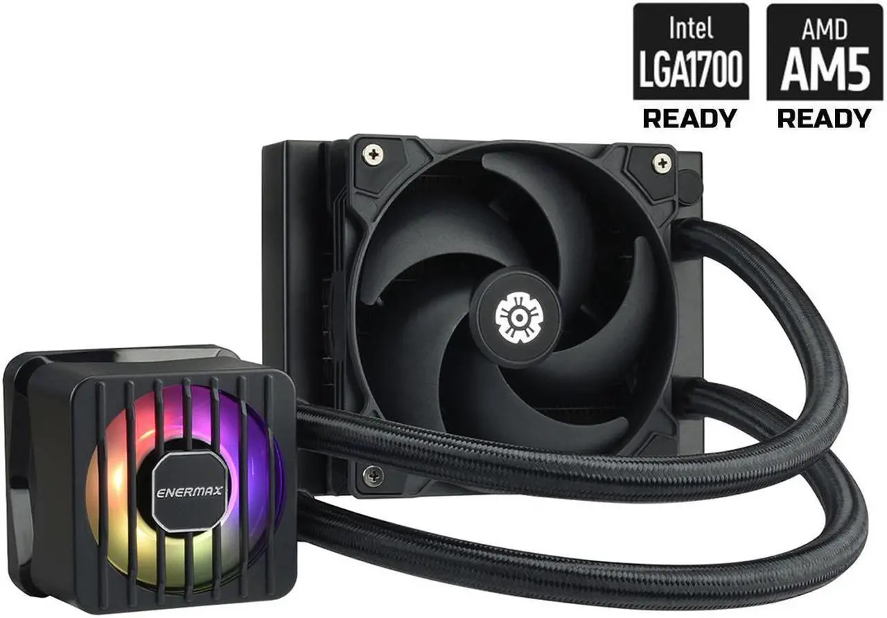 Open Box: ENERMAX LIQMAXFLO SR 120 ARGB AIO CPU Liquid Cooler - 60mm ...