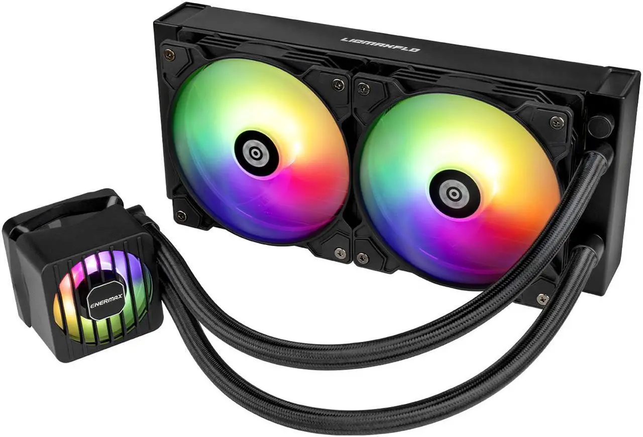 ENERMAX LIQMAXFLO 240 ARGB AIO CPU Liquid Cooler - 60mm VRM Fan up to ...