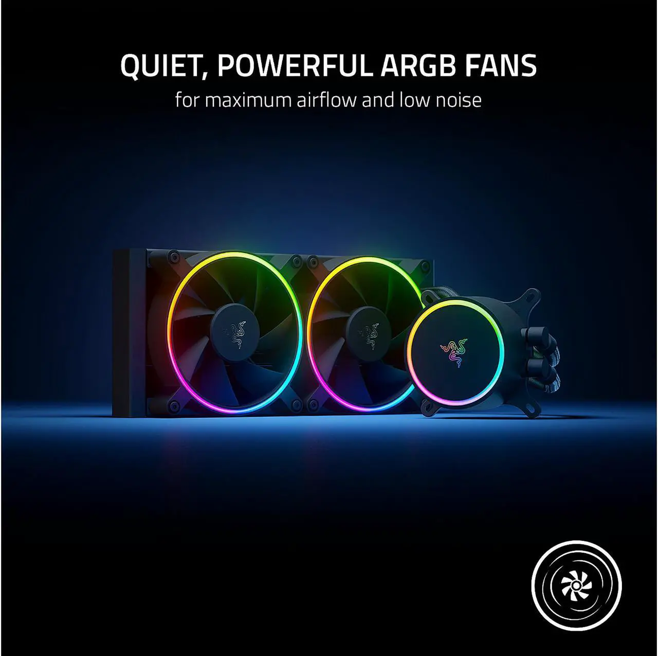 Razer Hanbo Chroma RGB AIO Liquid Cooler 360MM (aRGB Pump Cap), Intel ...