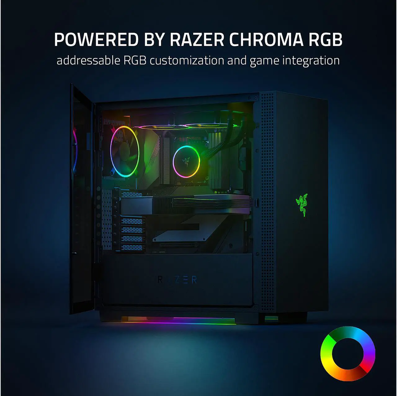 Razer Hanbo Chroma RGB AIO Liquid Cooler 360MM (aRGB Pump Cap), Intel ...