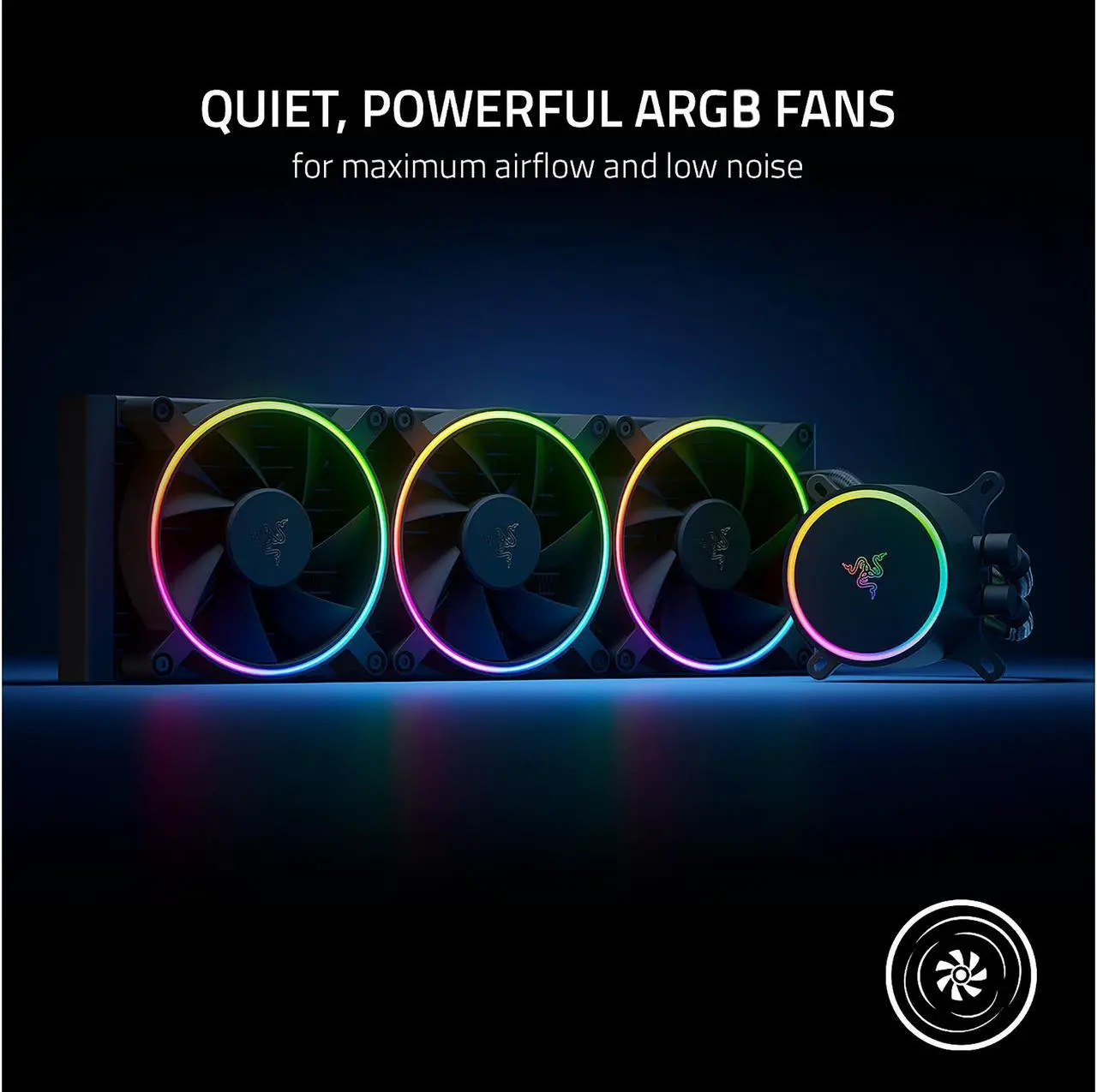 Razer Hanbo Chroma RGB AIO Liquid Cooler 360MM (aRGB Pump Cap), Intel ...