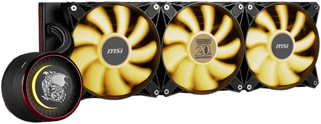 MSI MAG CORELIQUID E360 MONSTER HUNTER EDITION Liquid CPU Cooler, 360mm ...